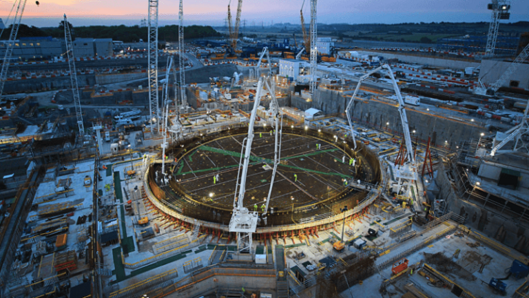 EDF Energy's Hinkley Point C nuclear reactor base completed
