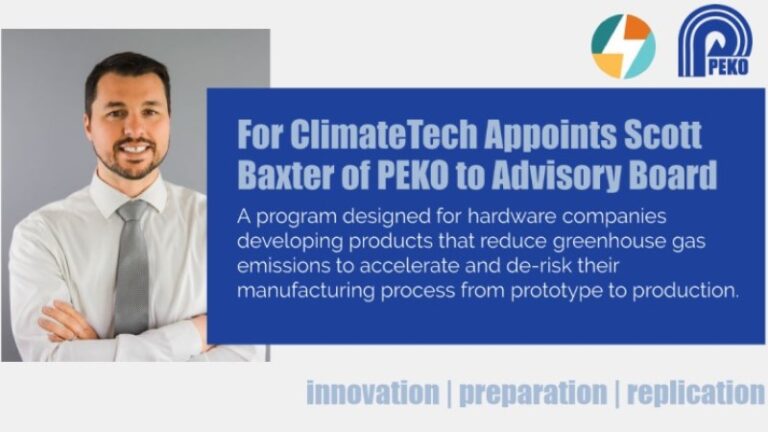 Scale For ClimateTech Appoints Scott Baxter of PEKO Precision Products ...