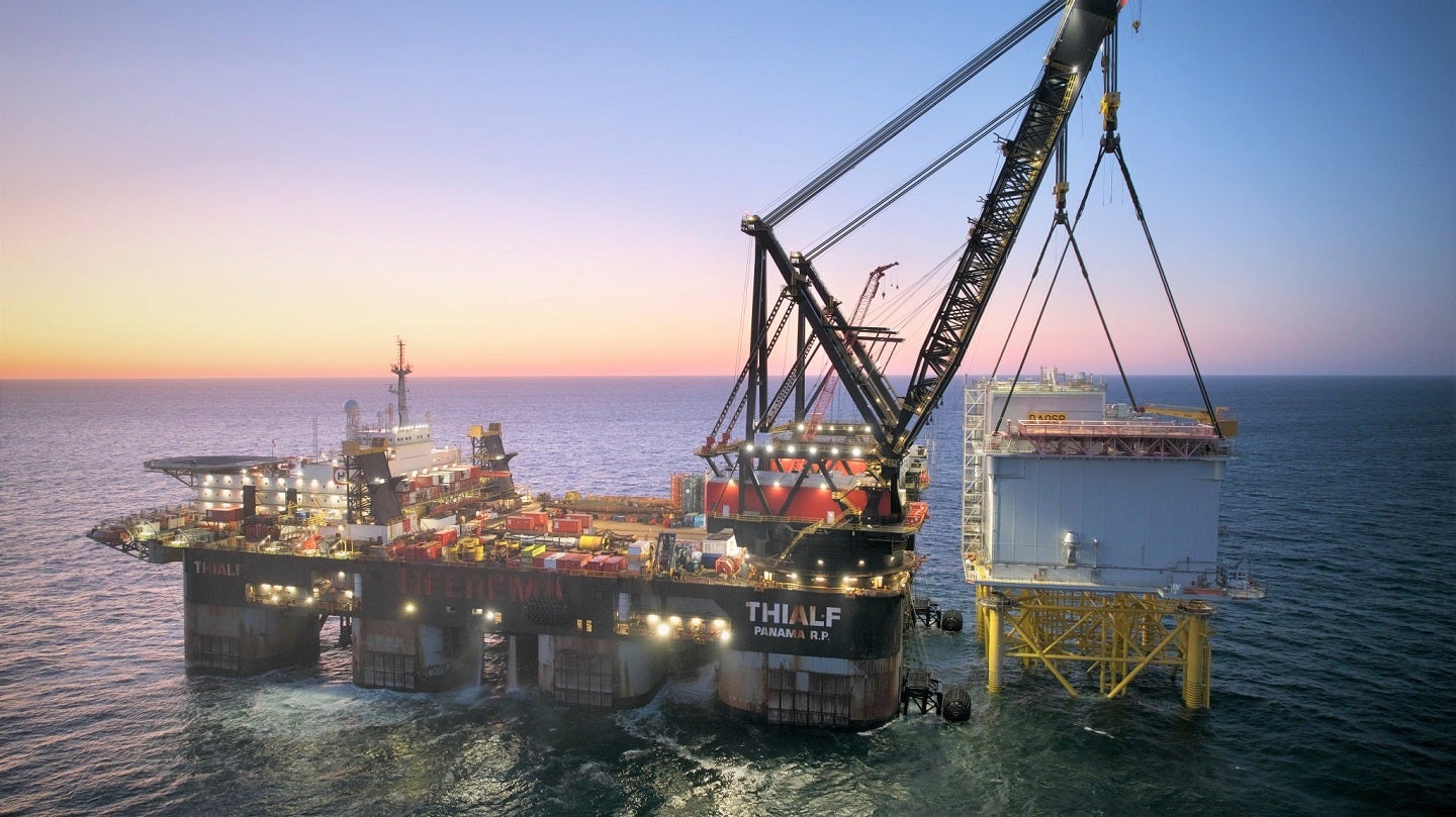 HVDC offshore substation installed at Dogger Bank wind farm HVDC offshore substation installed at Dogger Bank wind farm